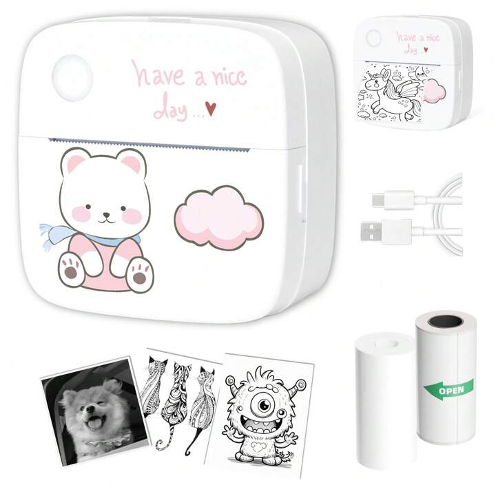 37899065 - Mini Thermal Pocket Printer for Prints Picture Photo Printer